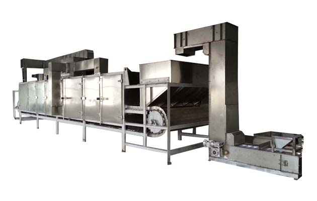 Automatic Continuous Peanut Roaster Machine|Cashew Nut Roast Equipment